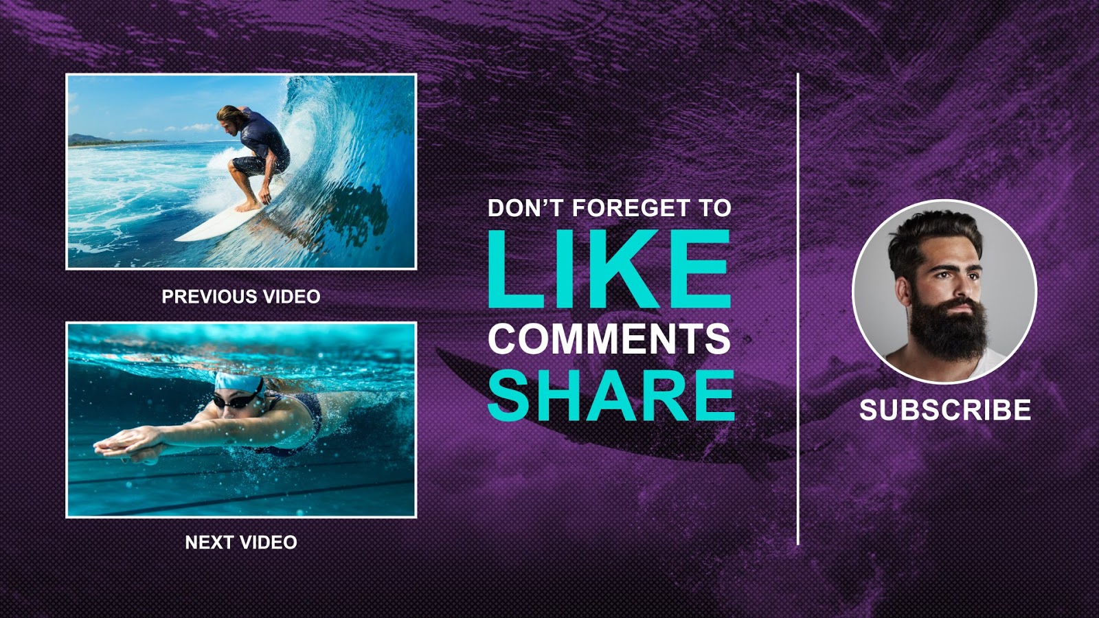 AE FULLPACK Youtube Channel End Screen AE Template - LEGACY VFX