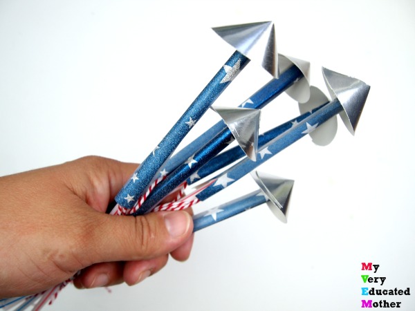 Kids Craft: Firecracker Straw Rockets