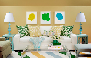 Salas en colores flúor