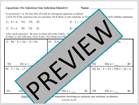 Interactive Ideas & Inspiration: Multi-Step Equations with No Solution ...