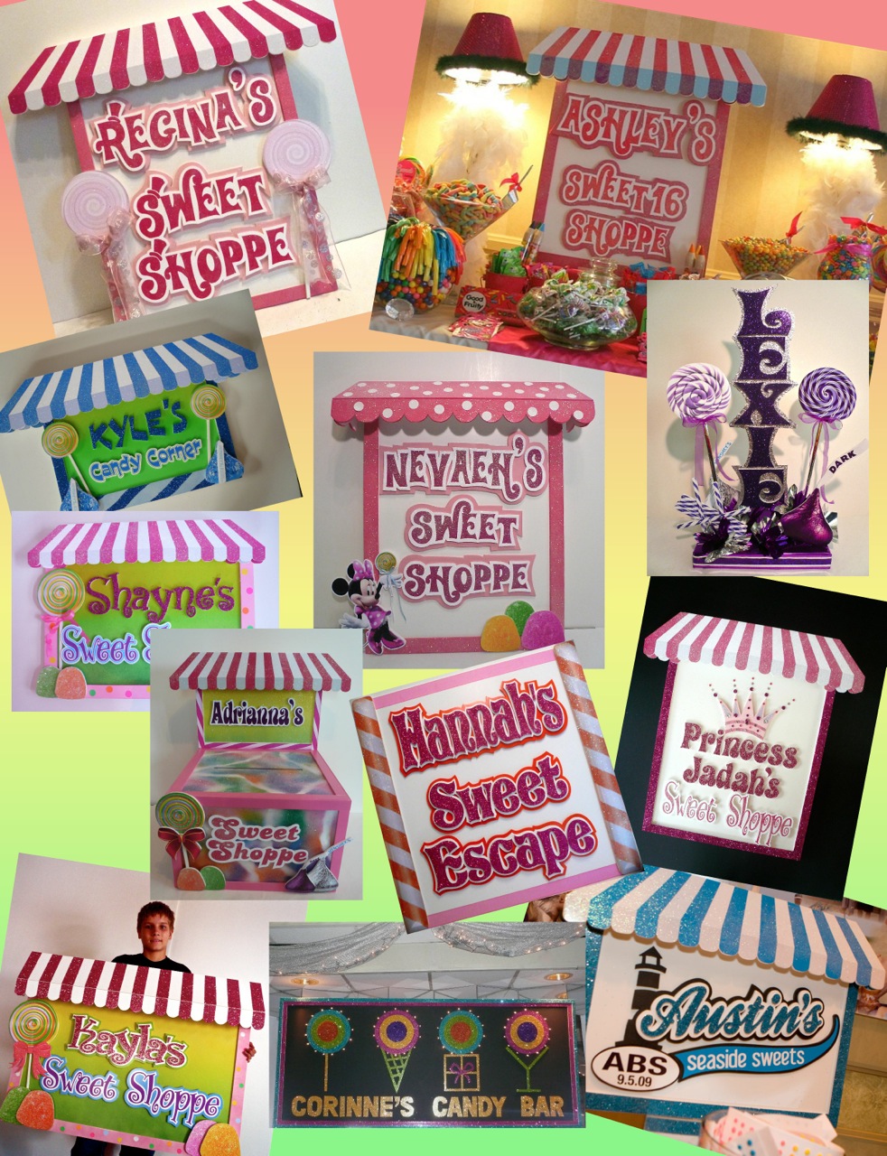Musing with Marlyss: Sweet Candy Shoppe Signs for parties