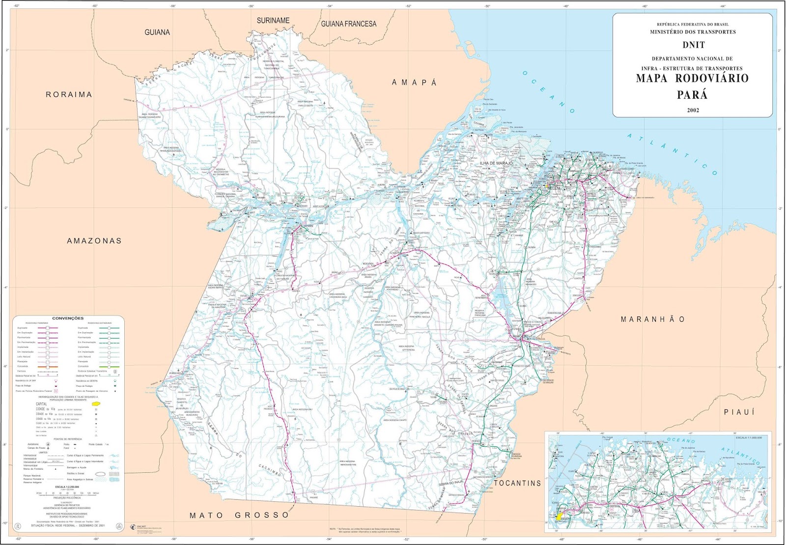 Mapas do Estado do Pará
