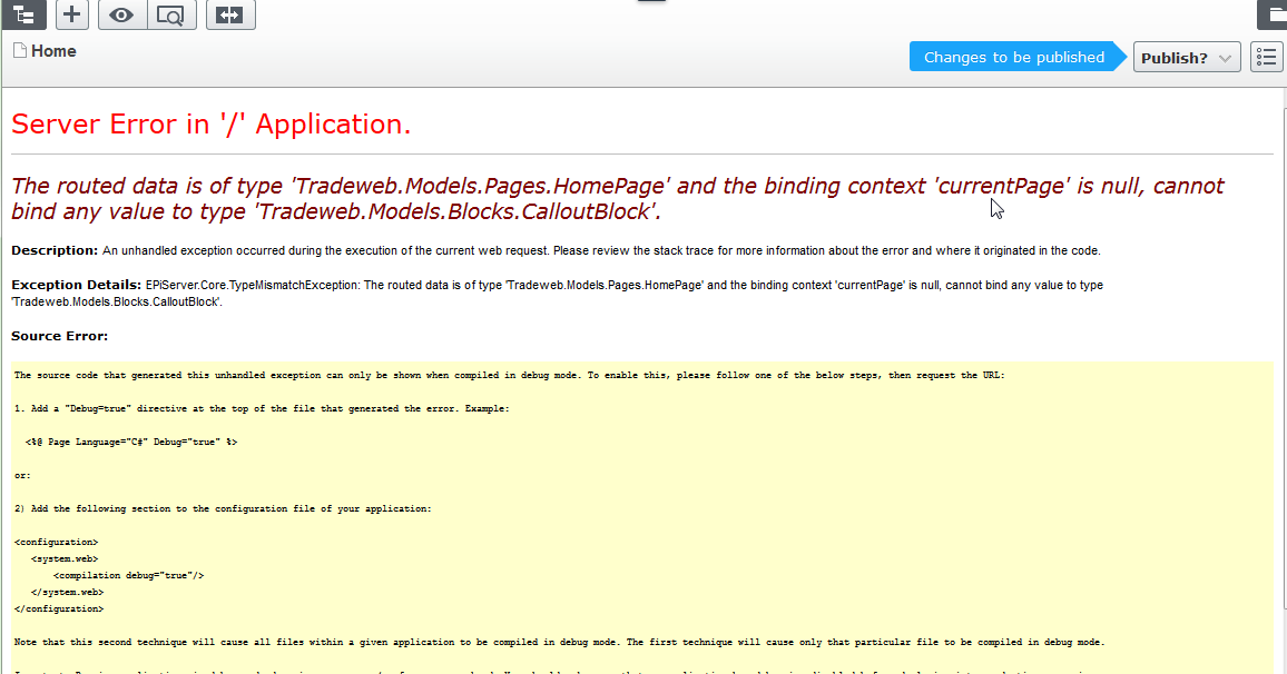 Episerver Block Controller error | Inside The Box