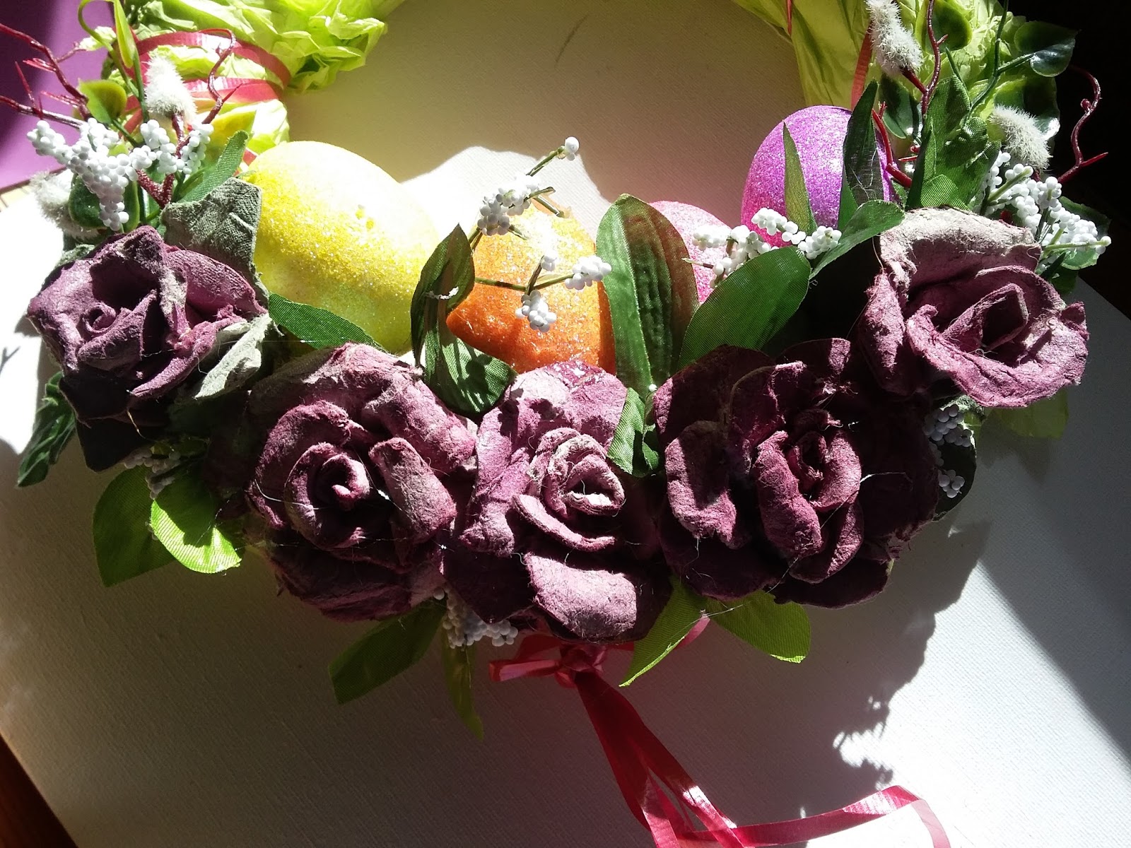 My Grandma's Teacups: Recycled Egg Carton Roses