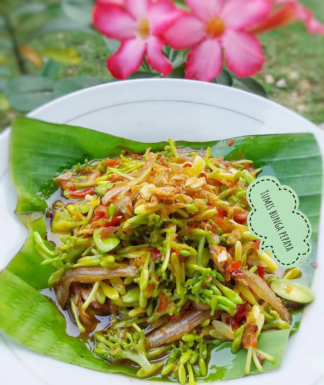 TUMIS BUNGA PEPAYA - Resep Masakan nusantara