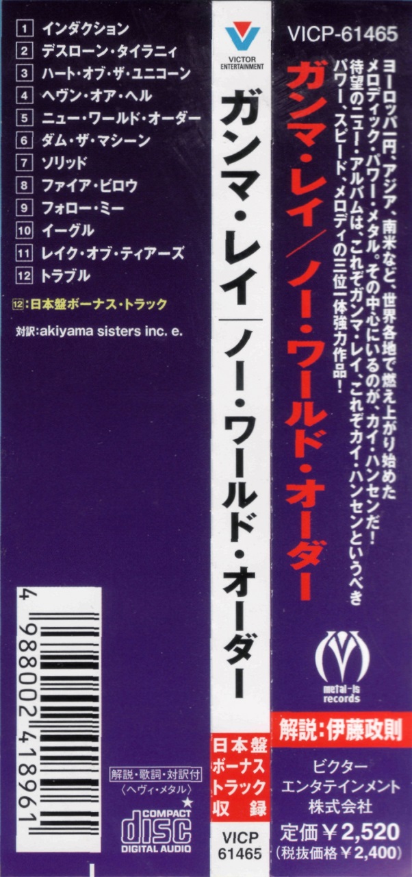 Cries from the Quiet World: Gamma Ray "No World Order"