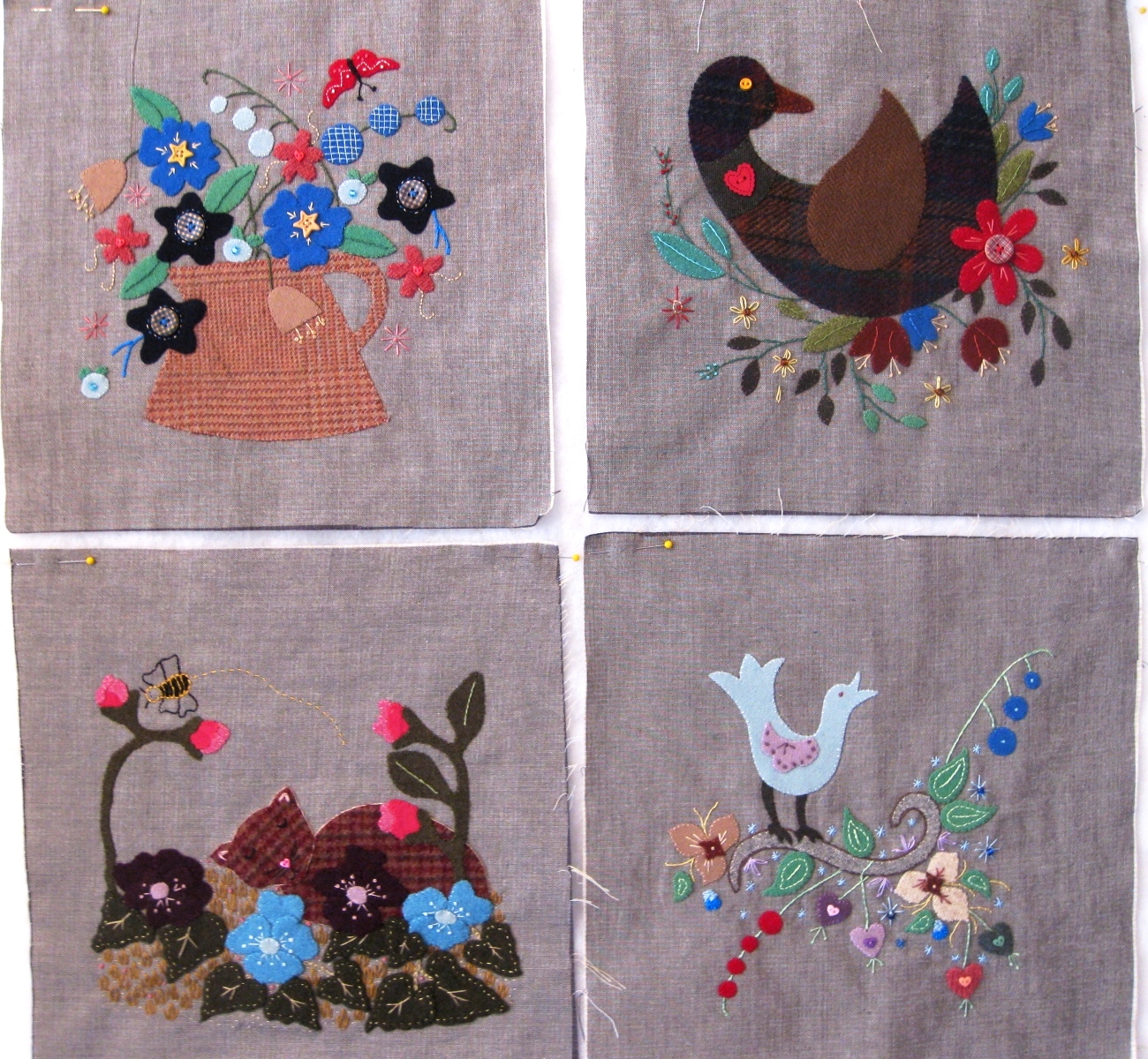 Wool Block #4 - Pieced Brain