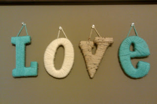 Crafty Clariangel: Yarn Wrapped Letters