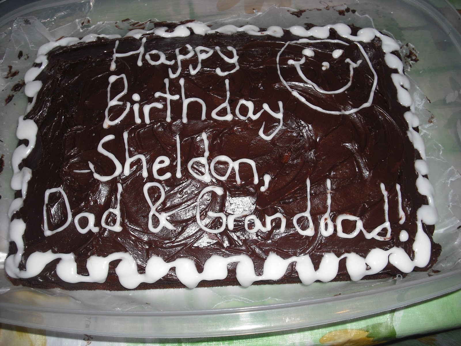 Bexy's Baking Blog: Birthday Cake for Grandpa