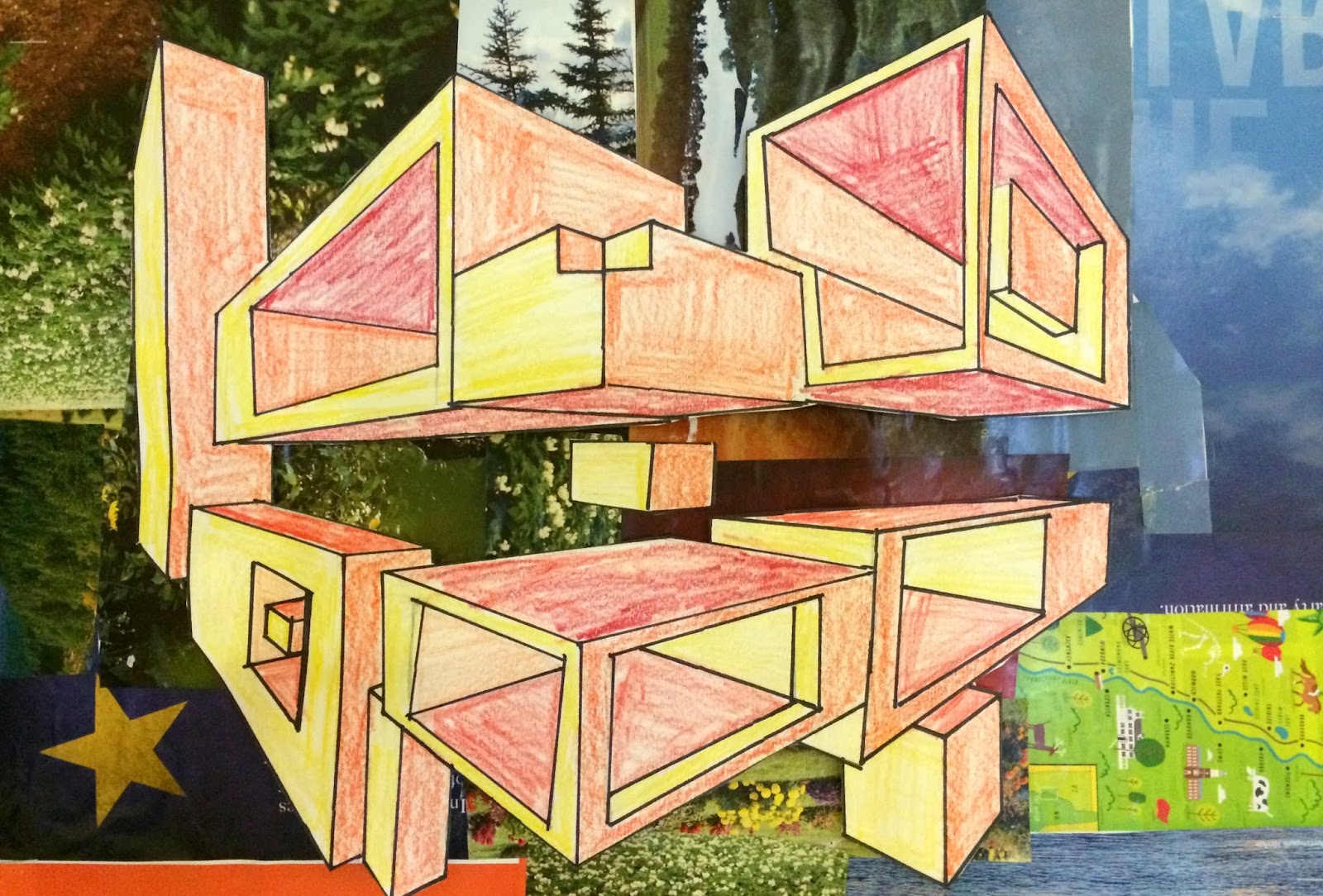 Art. Paper. Scissors. Glue!: 2 Point Perspective Boxes