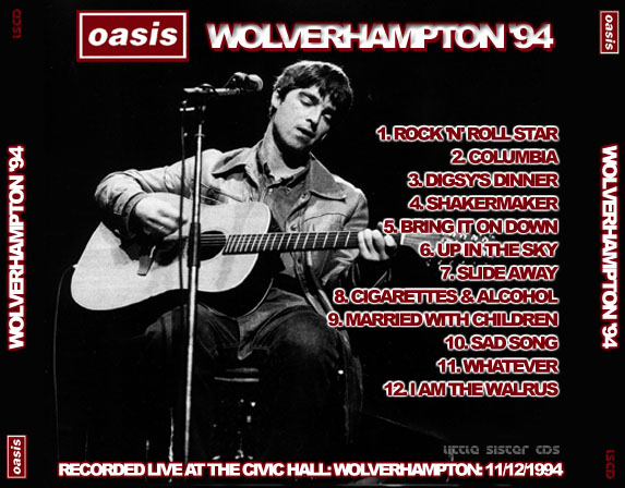 World Of BOOTLEGS: BOOTLEG : Oasis - Civic Hall, Wolverhampton, 11 ...
