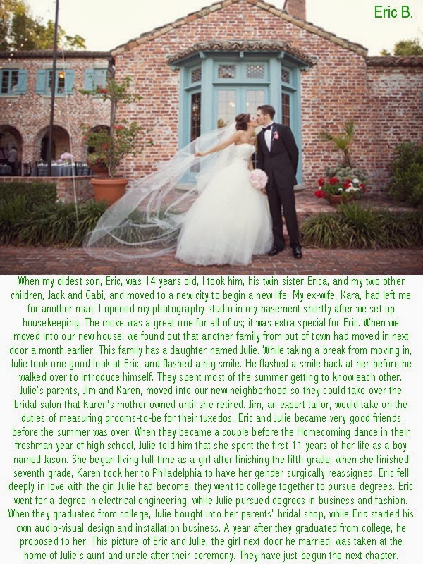 Eric's Transgender Captions: Julie and Eric's Love Story