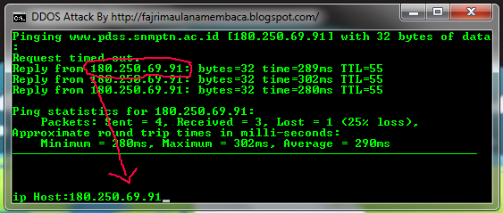 Tehnik DDOS Menggunakan CMD