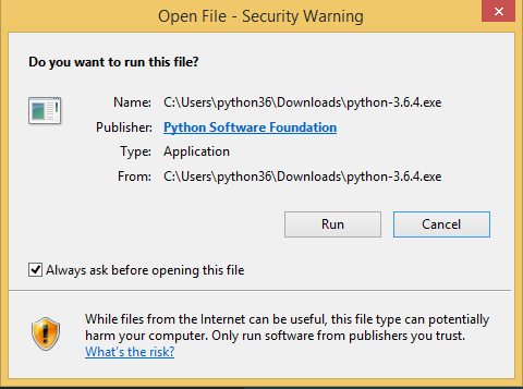 Install Python3 on Windows
