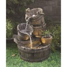David Johnson: Cascading Barrel Fountains for Gardens