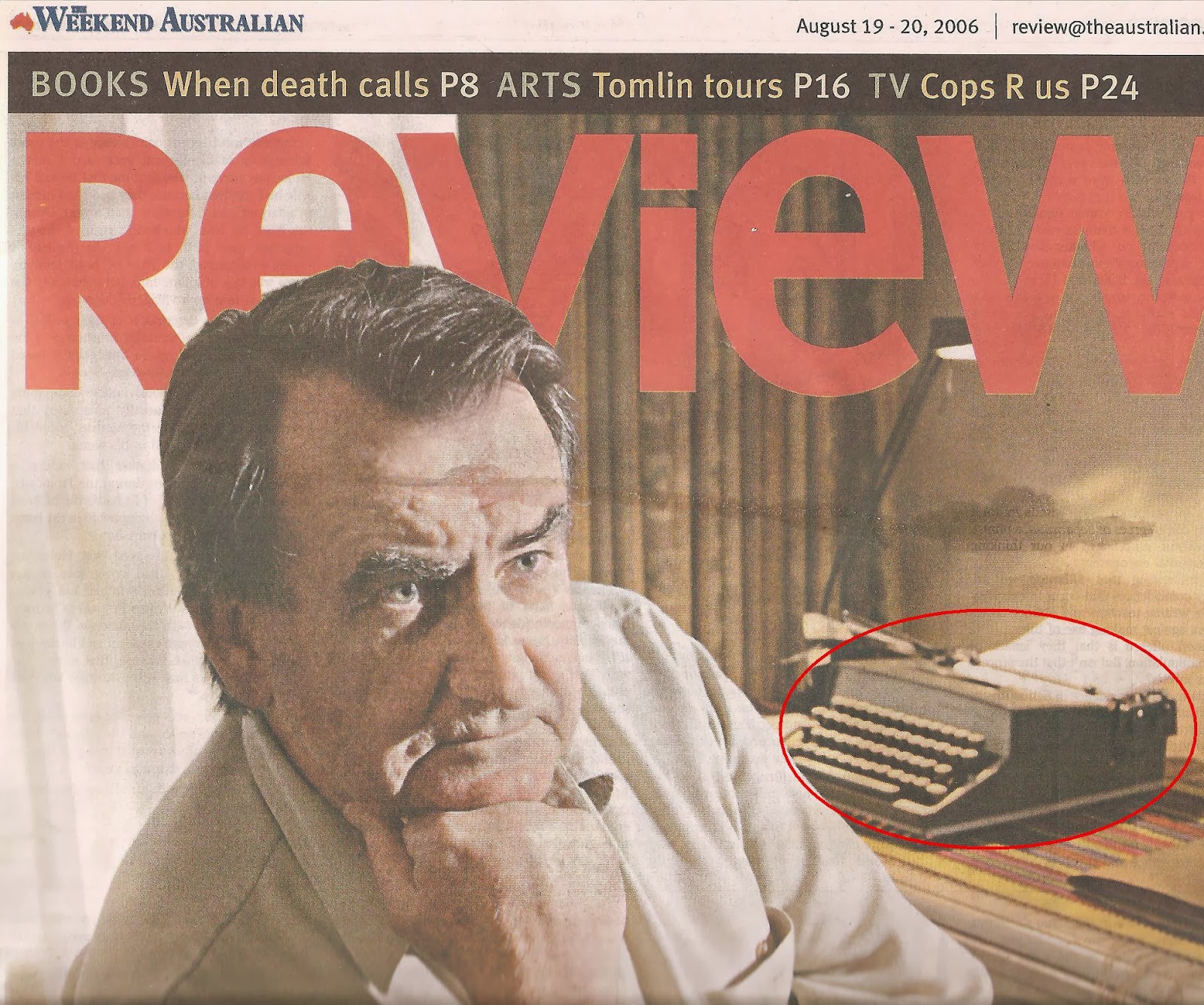 oz.Typewriter: Australian Writer Gerald Murnane and his Typewriters