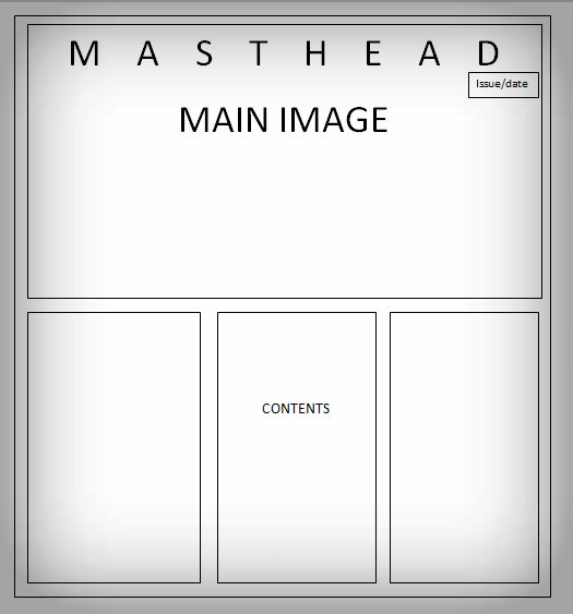 Lucy Terrell; AS Media Studies Coursework : Contents Page Moc-Up