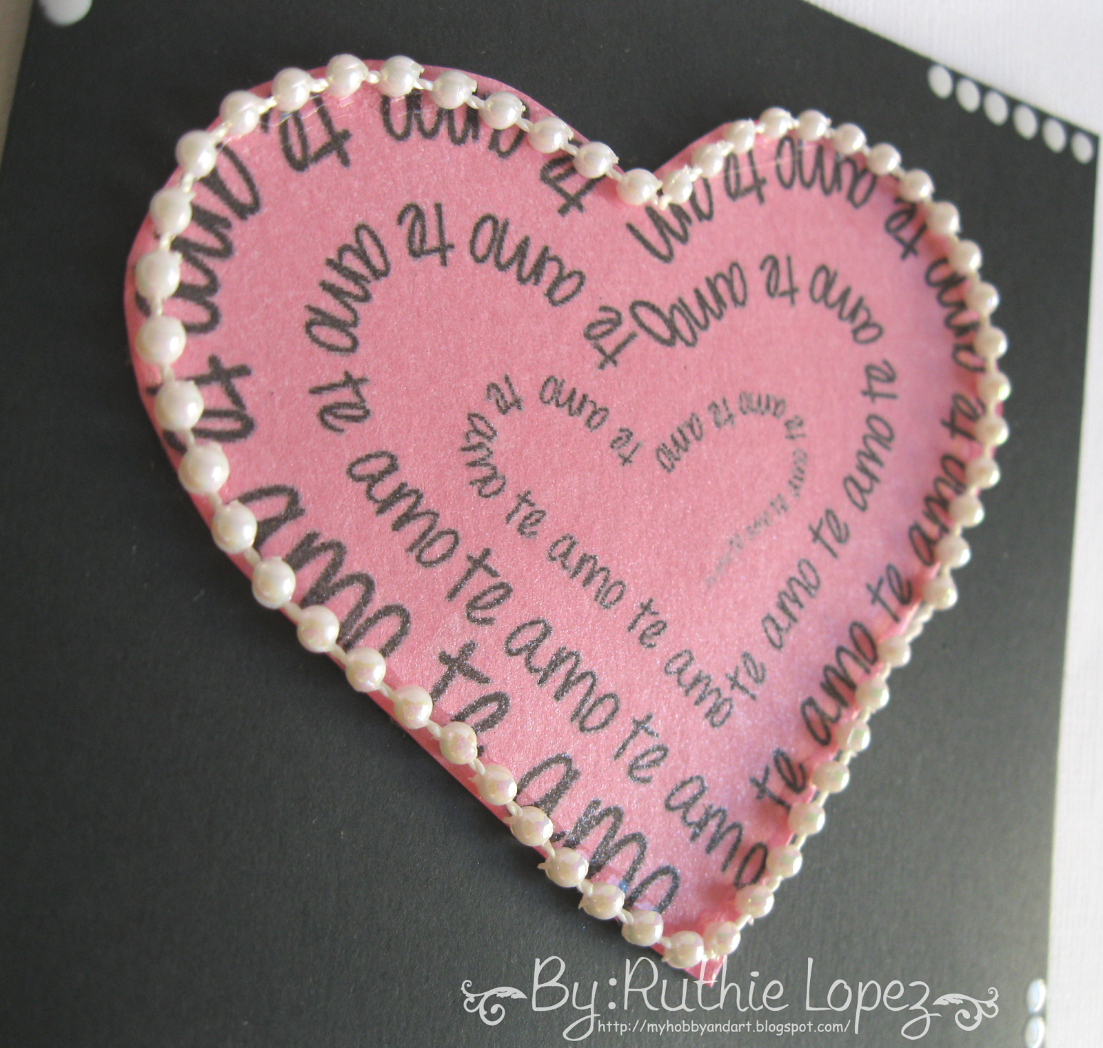 My hobby My Art: Tarjeta de San Valentin