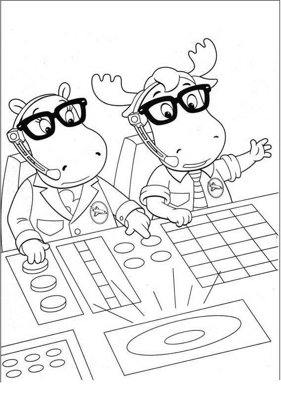 Tasha and Tyrone Backyardigans coloring | COLOR AREA