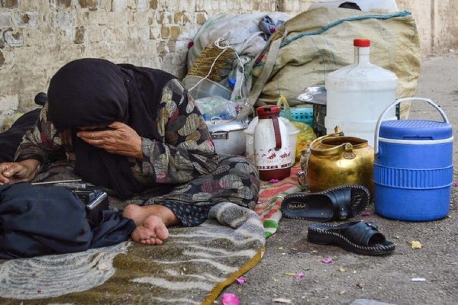Iran- 15,000 homeless women sleeping in the streets in Tehran