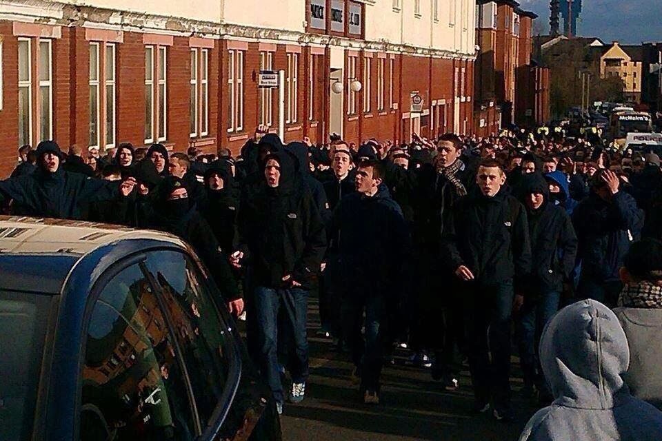 Football Hooligan Pictures: Rangers Youth at Partick