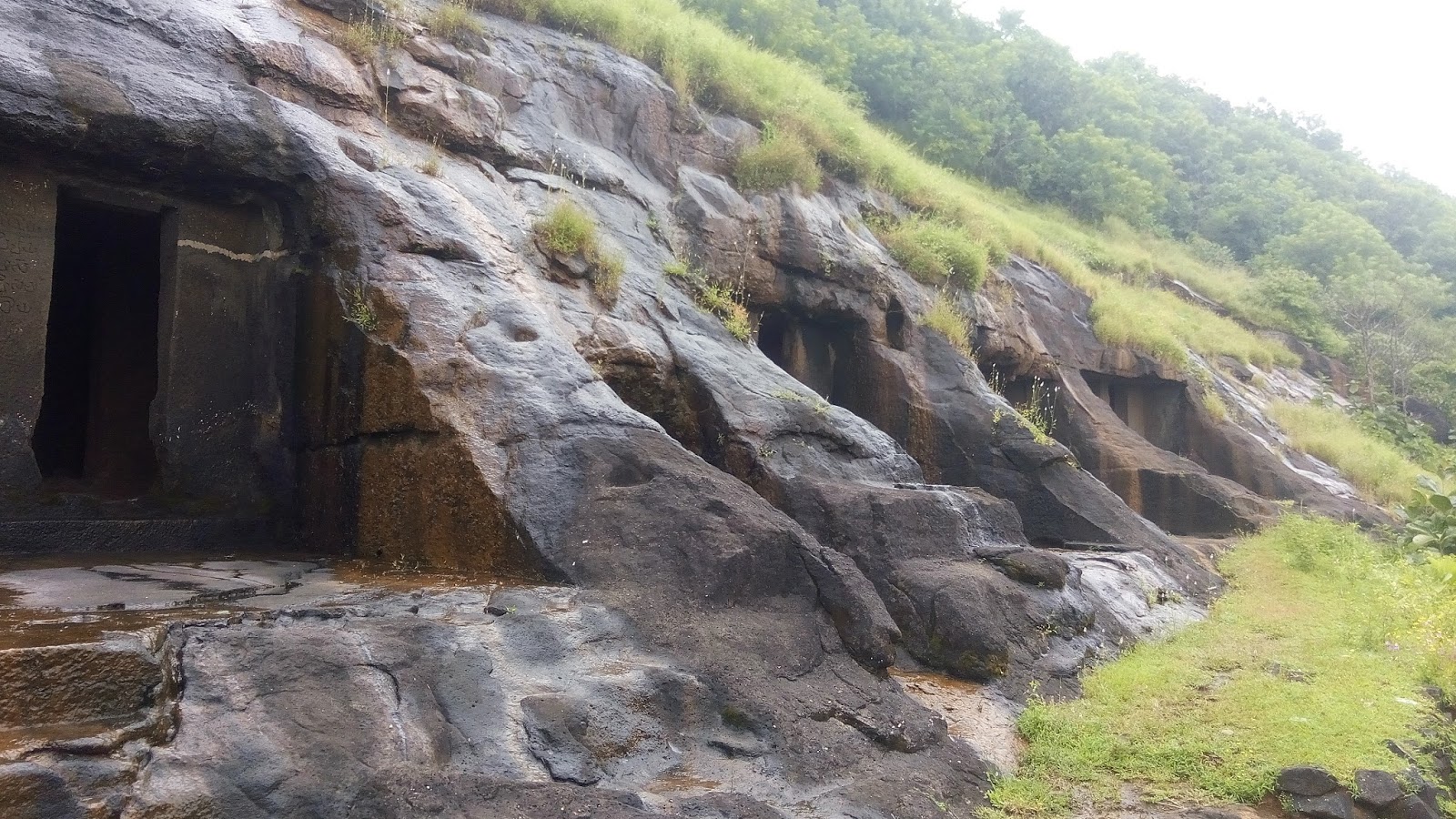 Kude Caves located in Rahatgad in Tala Taluka in Raigad district in ...