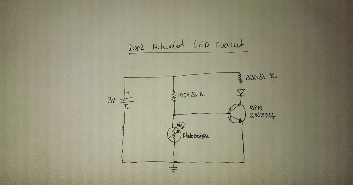 Artechulate Skyientist: Dark Activated LED Circuit