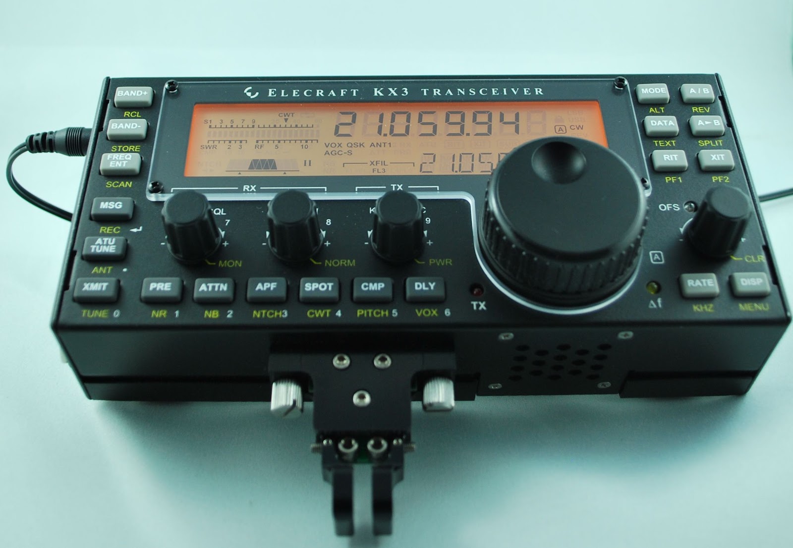 Elecraft KX3...stand, CW key and battery charger. • AmateurRadio.com