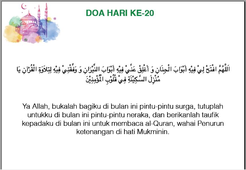 Doa 30 Hari Puasa Ramadhan - Hari ke 20 | Tukang Karut... Doa 30 Hari Puasa Ramadhan - Hari ke 20 | Tukang Karut...