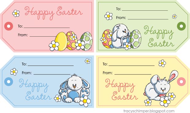 PIECES OF ME...: Free Easter Tags