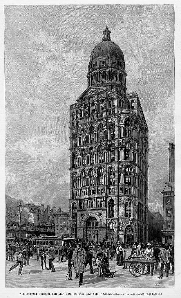 Daytonian in Manhattan: The Lost Pulitzer Building -- Nos. 53-63 Park Row