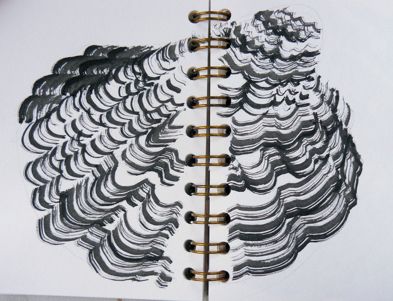 Stitch Loop: Sketchbook Day 8 - 'drawing between the lines' Tracey Emin