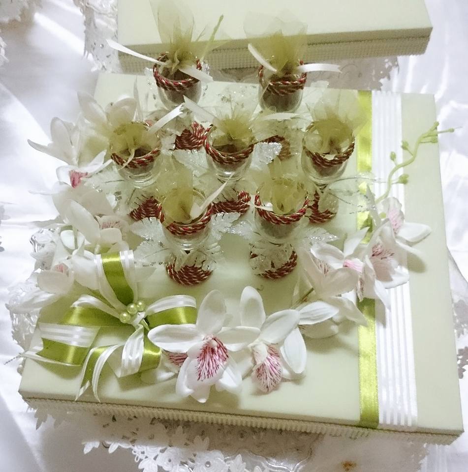 Hantaran Cantik: Gubahan Hantaran Bertunang - Tema Hijau Pastel