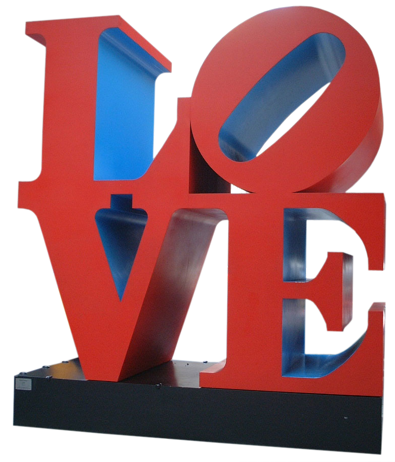 FREE CUT-OUTS: LOVE PARK STATUE
