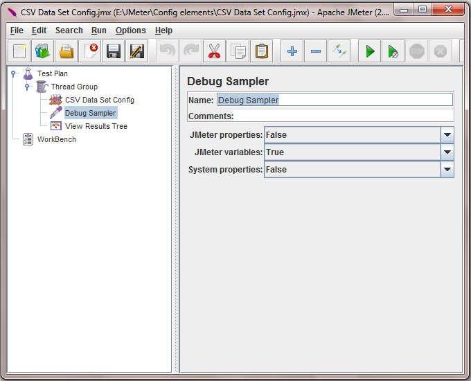 Jmeter Csv Data Set Config Usage