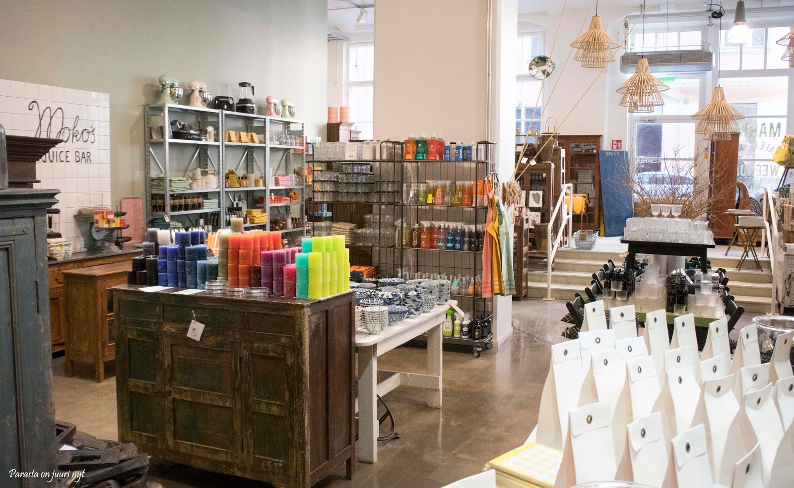 Parasta on juuri nyt: Ihanimmat sisustuskaupat: Moko Market Café & Store