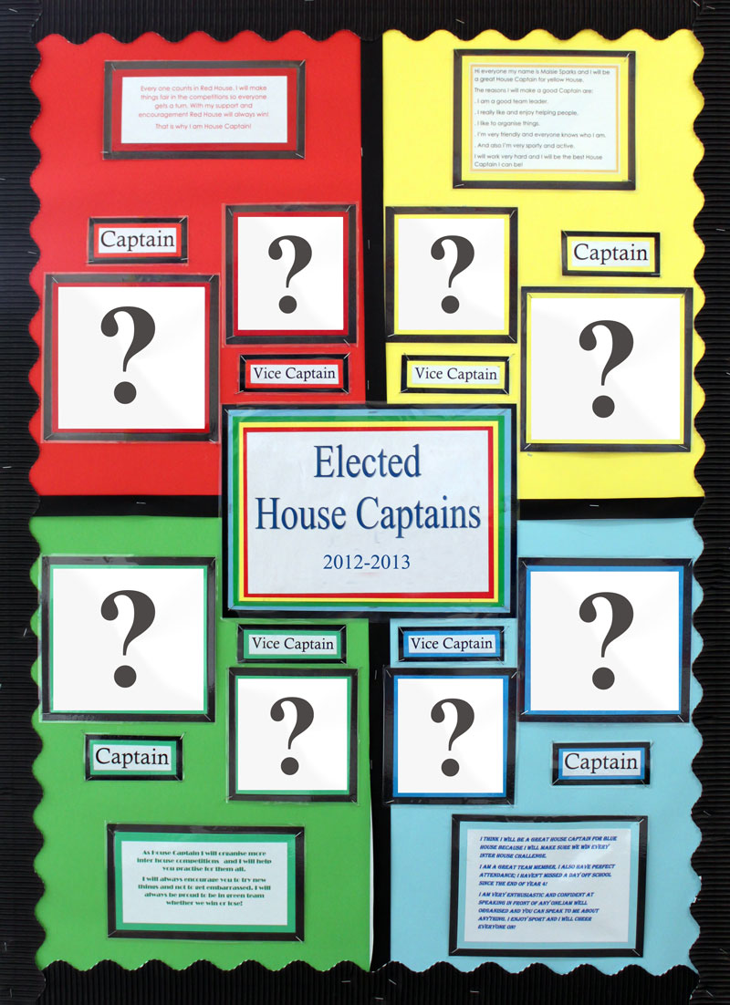 Hacton News: House Captain Elections 2012-13