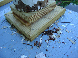 Life at Pugsley: Replacing Porch Column Bases 2: Custom Base Replacements