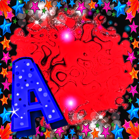 Alphabet - Letter A Backgrounds And Coloring - Made June 17th