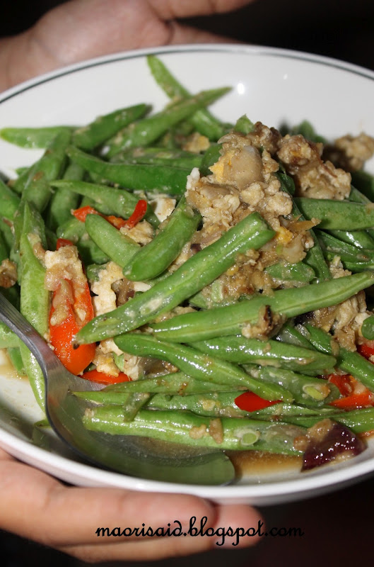 Mori's Kitchen: Ma... Adda nak sayur buncis, sambal belacan ngan ikan ...