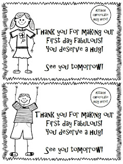 The Very Busy First Graders: 1st Day of School Award