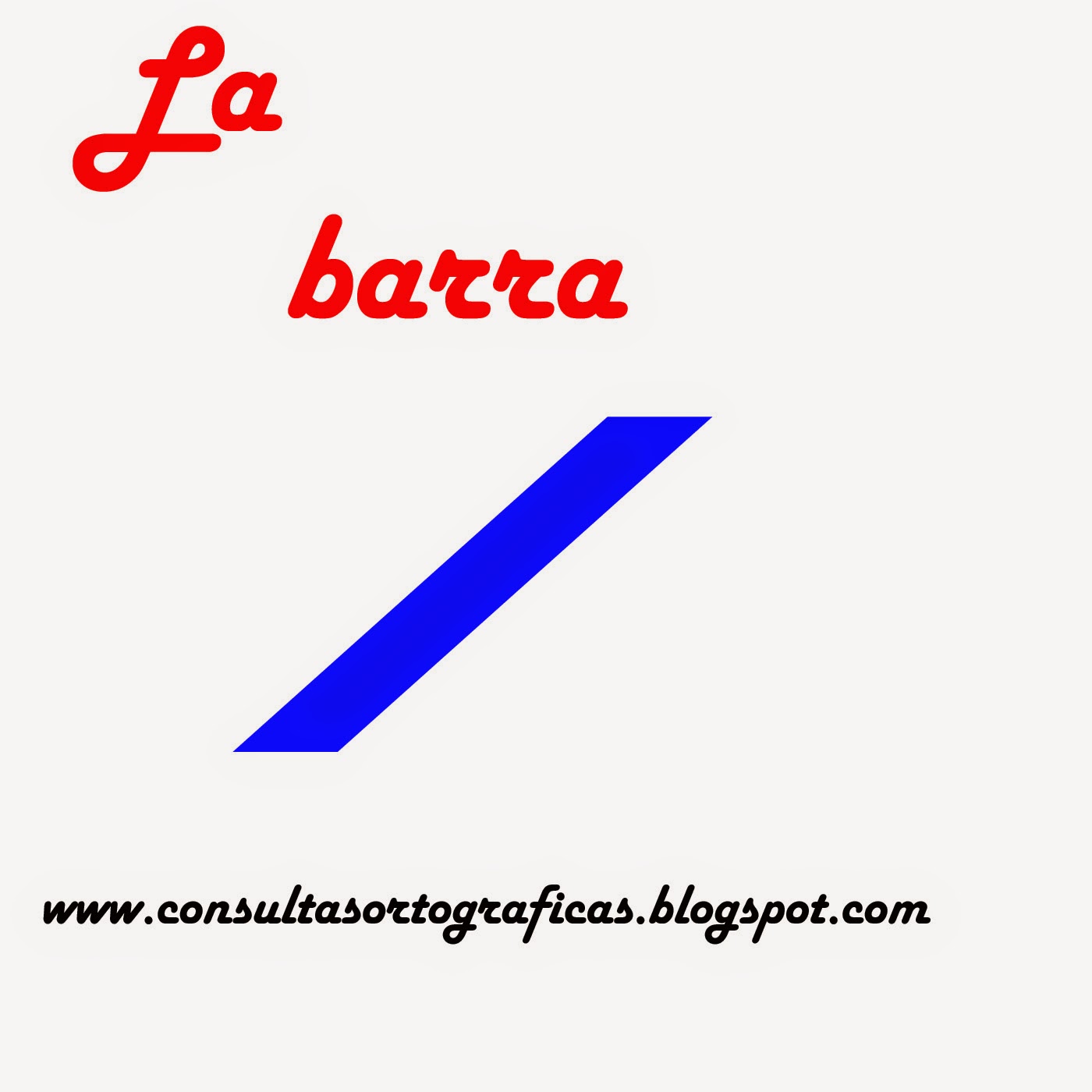 Consultas Ortográficas : La barra (/)