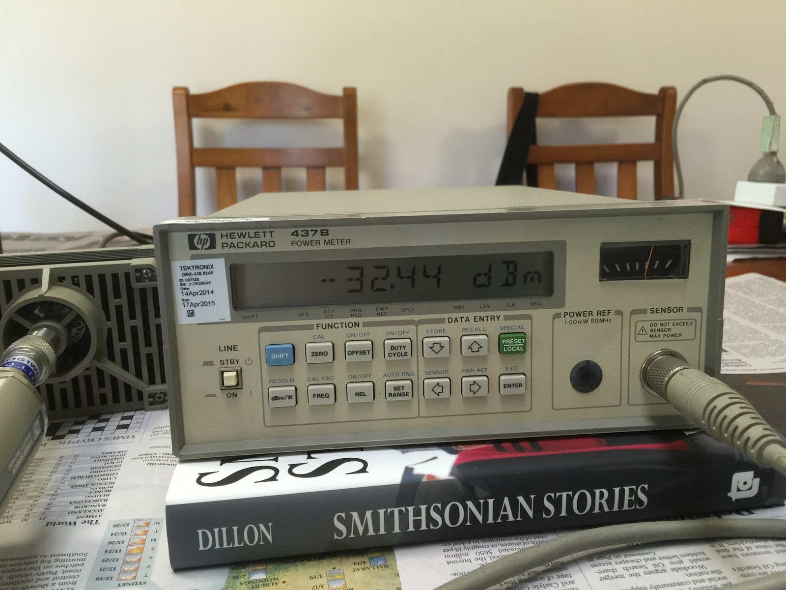 HP 437B power meter: new toy; traps for beginners