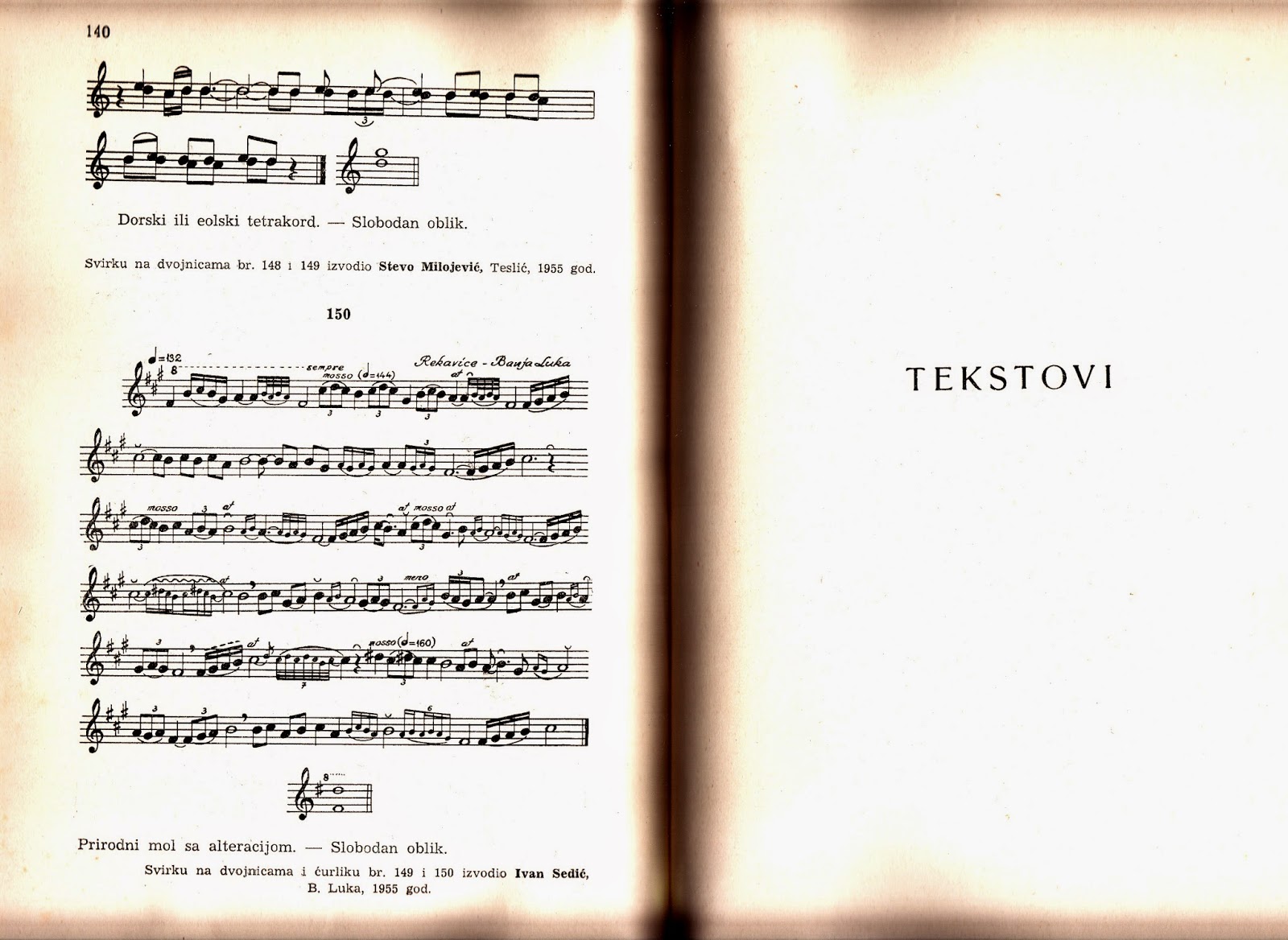 SEVDALINKE: Notni zapisi sevdalinki (IV dio). Vlado Milošević: Bosanske ...