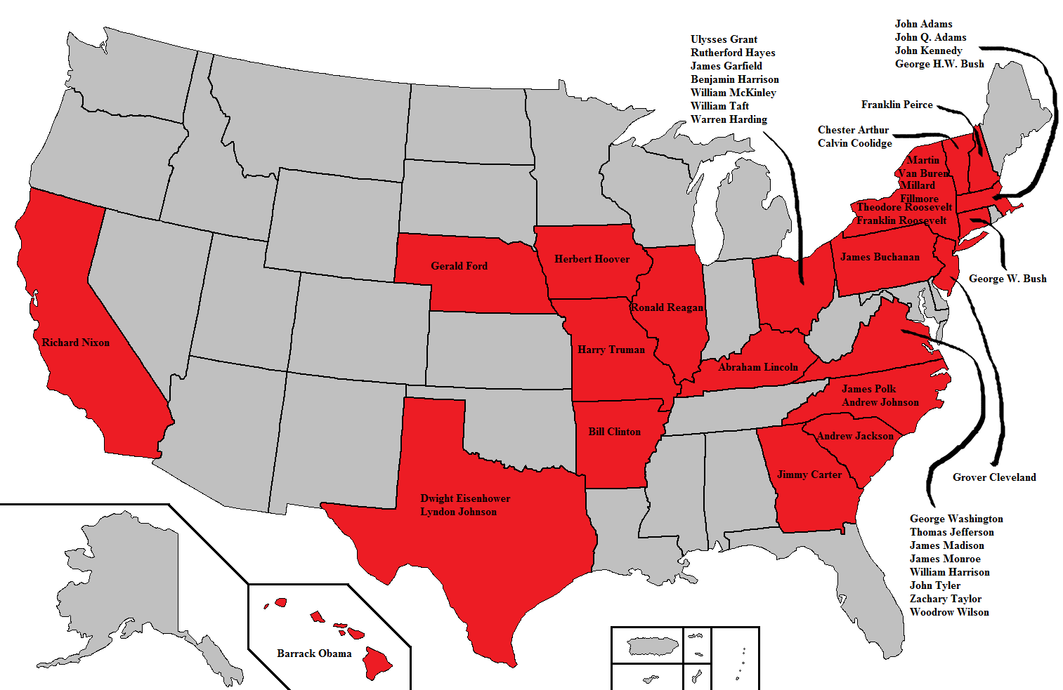 Ross' columns: Presidents Birth States