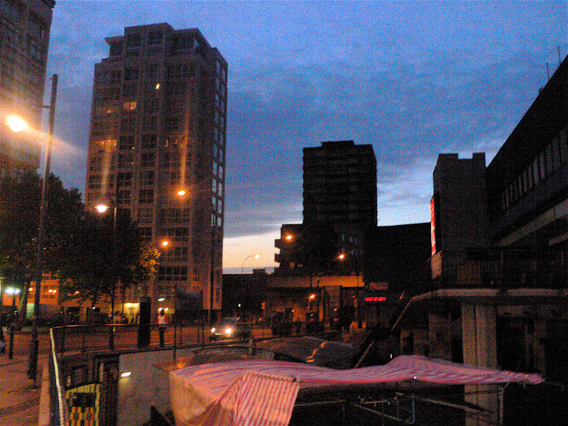 Peckham in furs: elephant & castle at night
