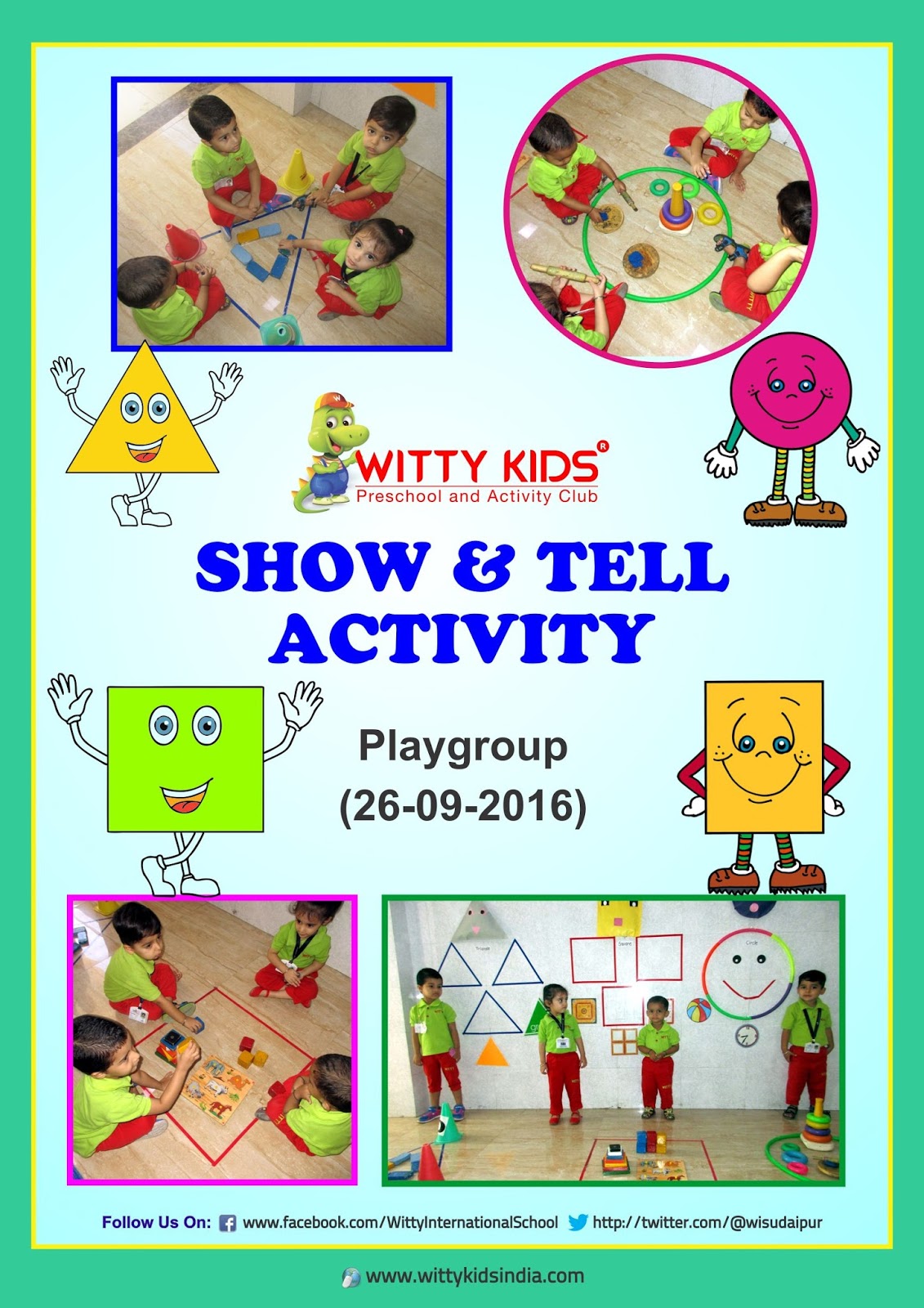 On the top of the World...: Show and Tell Activity at WIS, Udaipur