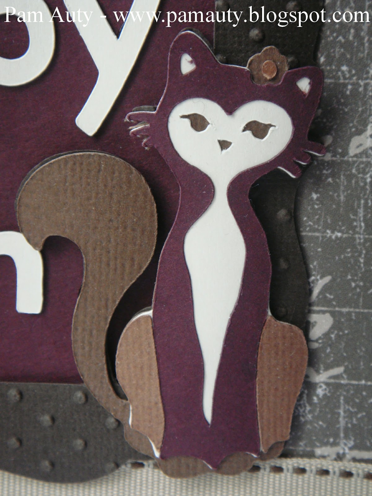 Pam Auty: Cat Frame Birthday Card