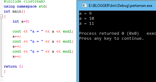 10# Operator Increment(a++/++a) dan Decrement(b--/(--b) Bahasa ...