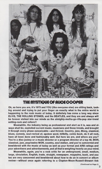 EvenSpot Speaks: 1973, Alice Cooper Magazine